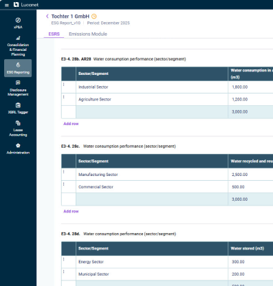 ESG Reporting :: Lucanet